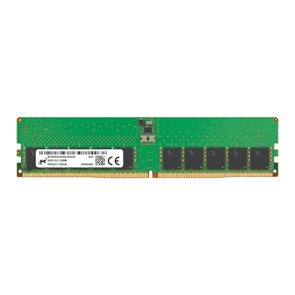 Micron MTC20C2085S1EC48BA1R 32GB 4800MHz DDR5 ECC CL40 UDIMM Memory ...